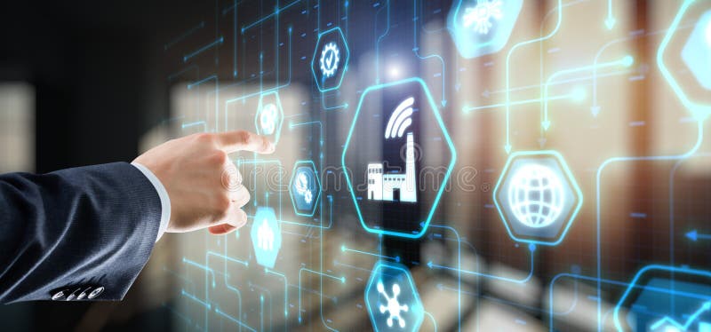 Smart Industry. Technology Process Automation Concept Stock Image ...