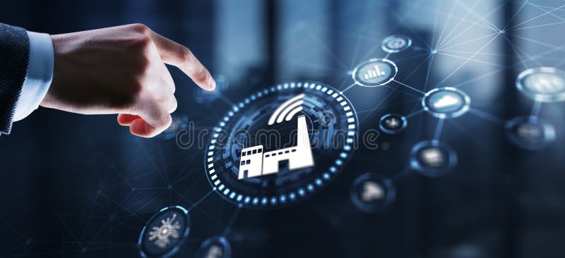 Smart Industry. Technology Process Automation Concept Stock ...