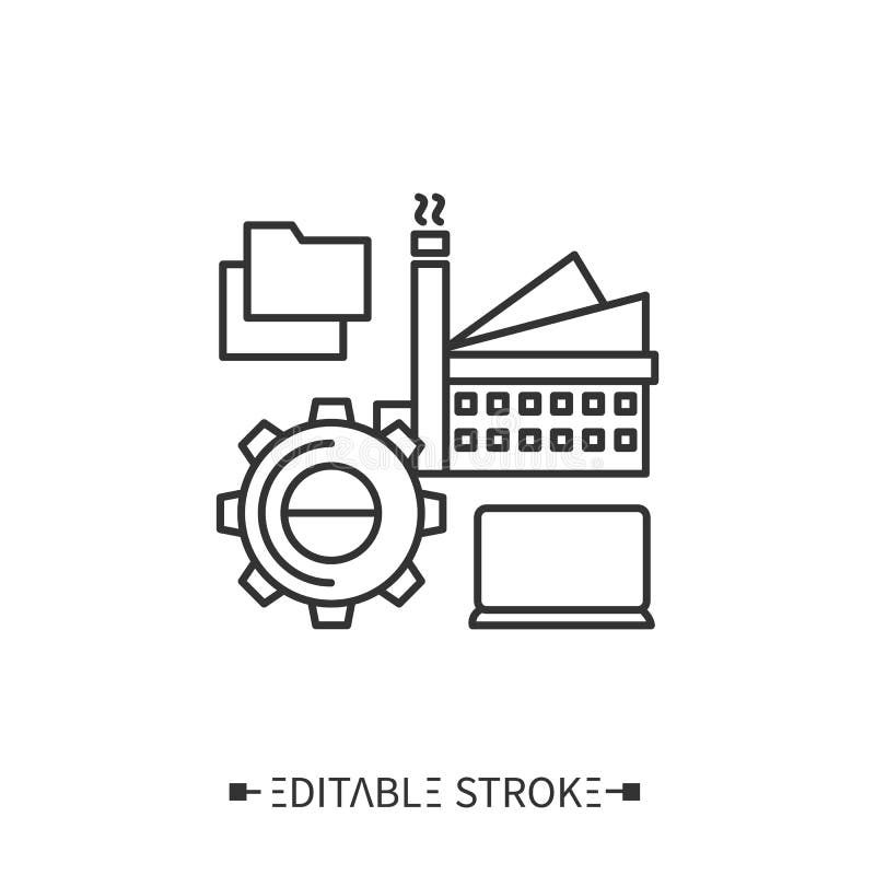 Smart Infrastructure Icon. Editable Illustration Stock Vector ...