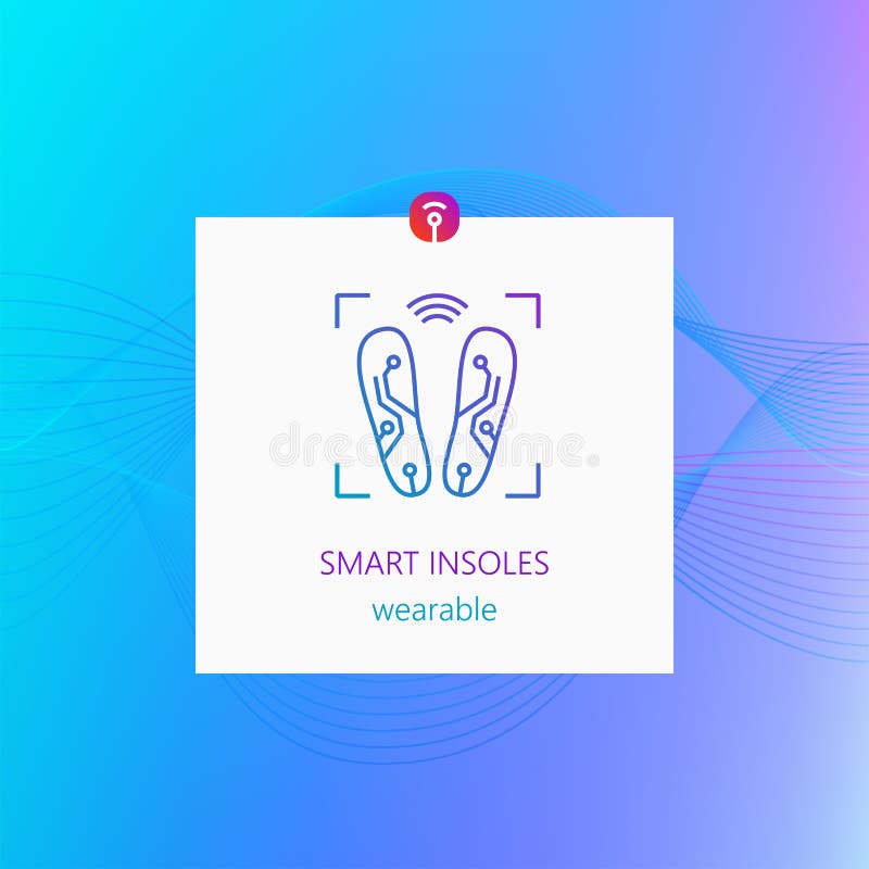 Smart Insoles Wearable Gadget Stock Vector - Illustration of concept ...