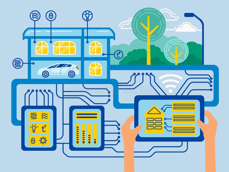 Intelligent Building Vector Concept Building Automation Computer ...