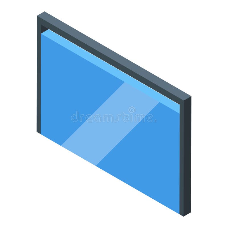 Smart Interactive Board Showing Empty Blue Screen for Presentation ...