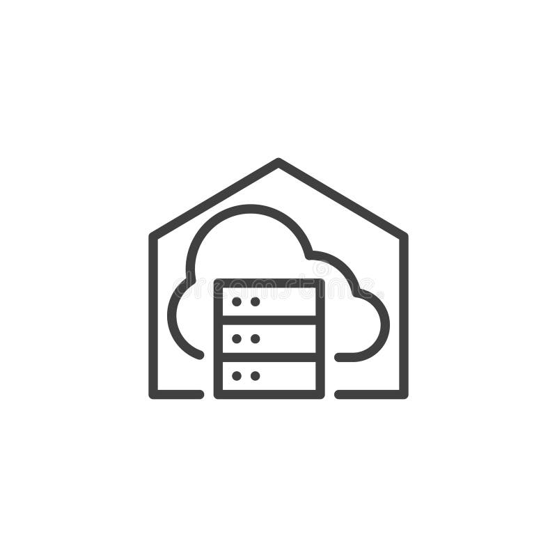 Smart Inventory Management Line Icon Stock Vector - Illustration of ...