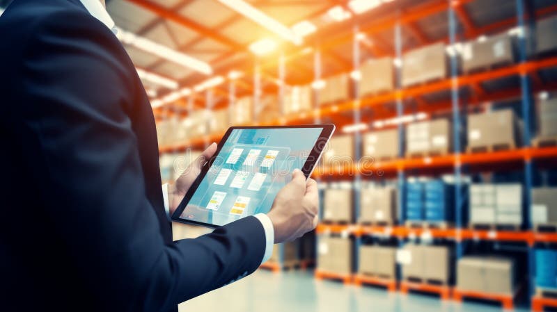 Smart Inventory Management System Concept Stock Photo - Image of future ...