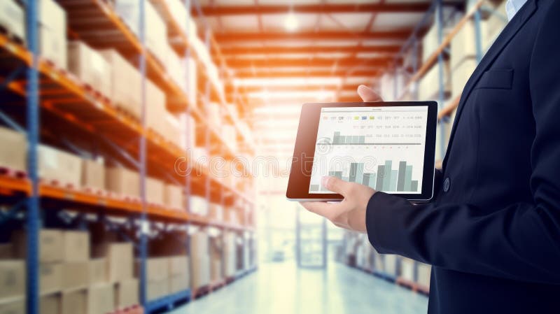 Smart Inventory Management System Concept Stock Image - Image of smart ...