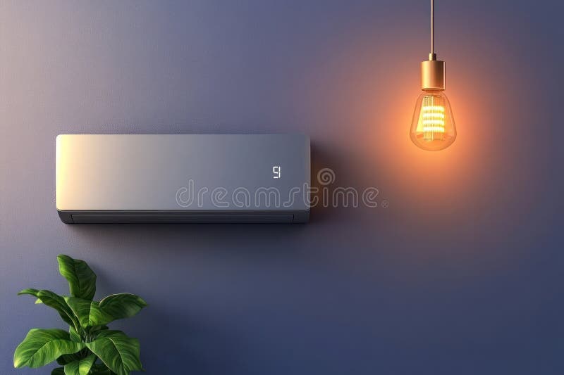 Smart IoT Home Air Purifier & AC Split Unit with Temperature Control ...