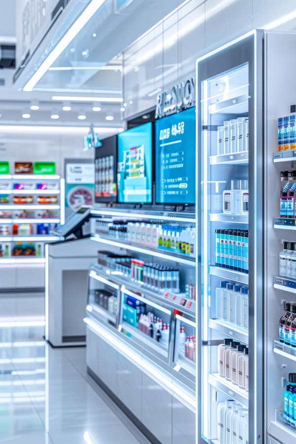 Smart IoT Integration, Futuristic Retail Environment with Digital ...