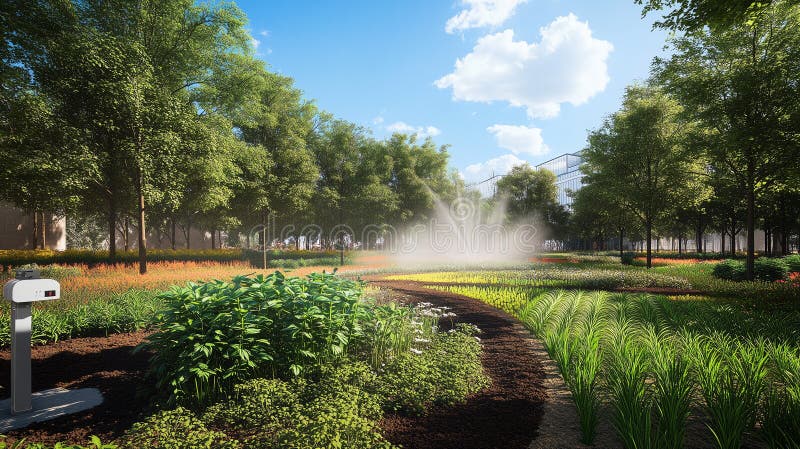 Smart Irrigation System - Advanced Technology and Efficiency Stock ...