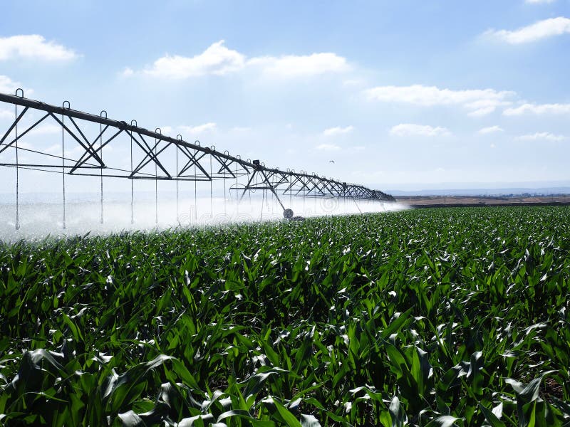 Smart Irrigation System for Farmers Stock Image - Image of computerized ...