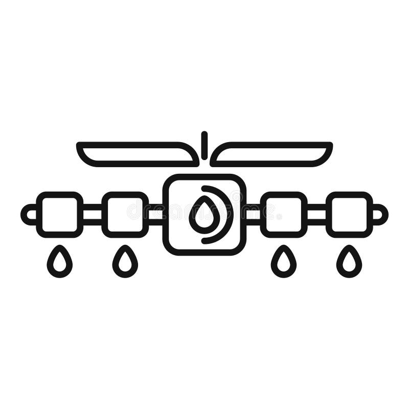 Smart Irrigation System with Water Drops for Agriculture Stock Vector ...