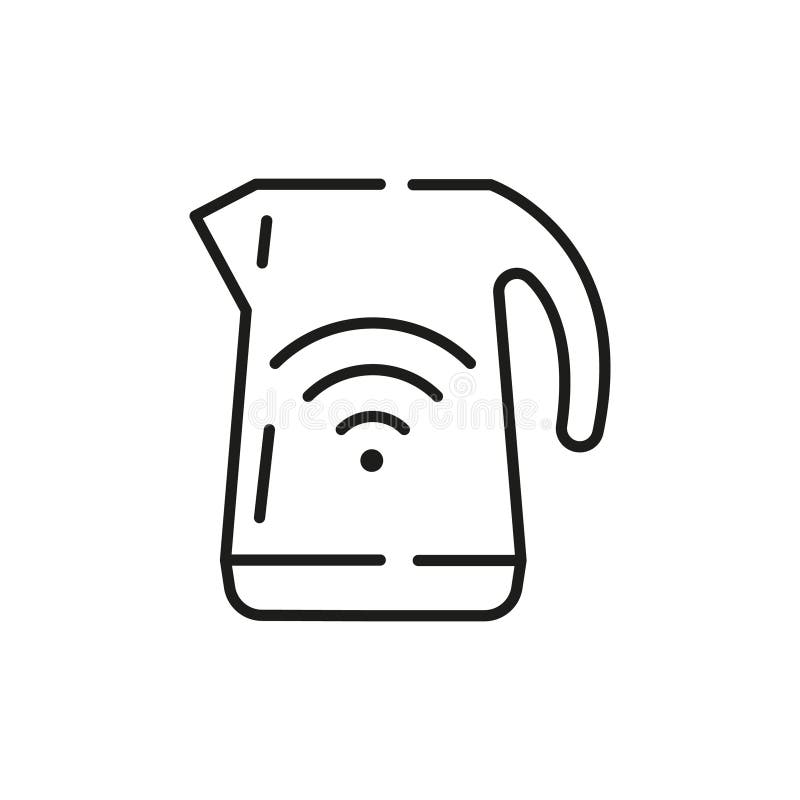 Smart Kettle Icon stock illustration. Illustration of steam - 391930018