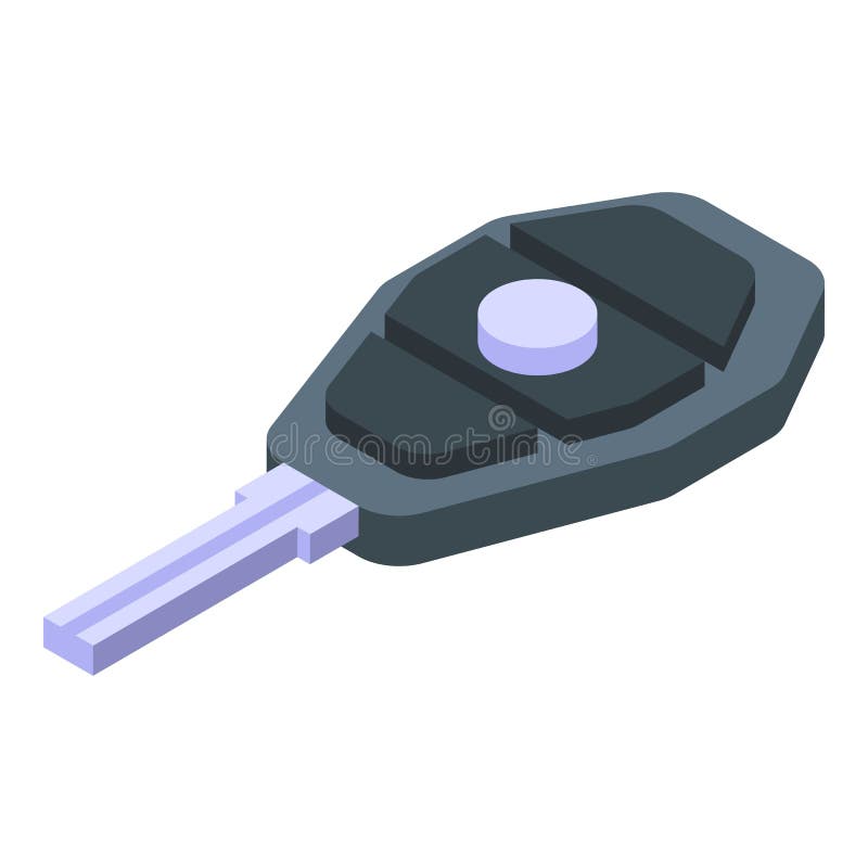 Smart Key Car Buying Icon, Isometric Style Stock Vector - Illustration ...