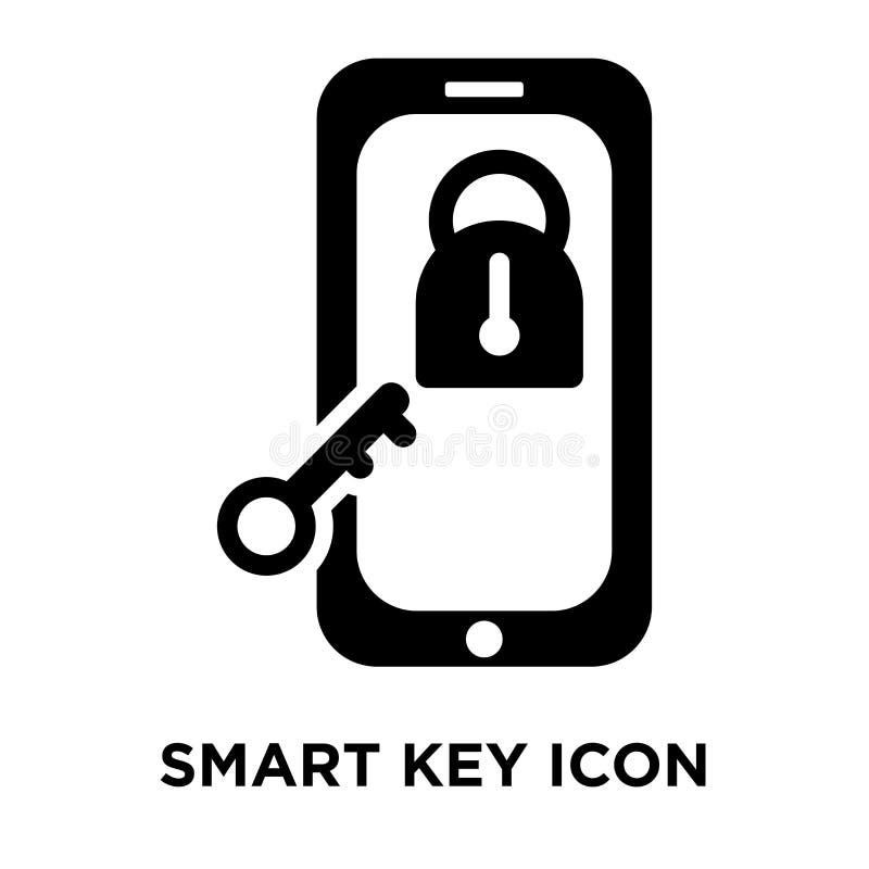 Smart Key Icon Vector Isolated on White Background, Logo Concept Stock ...