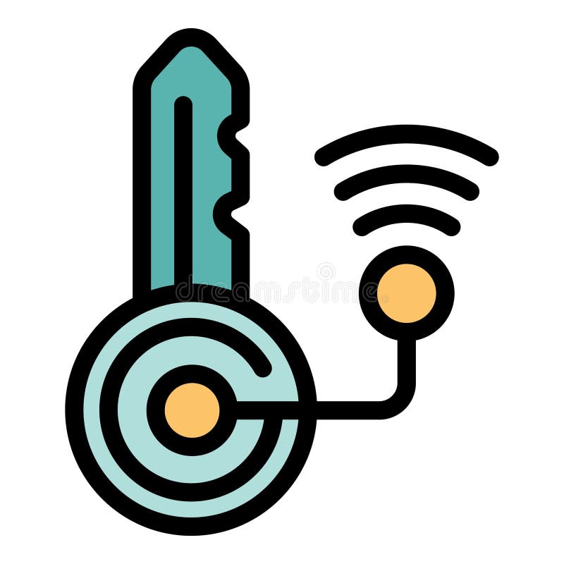 Smart Key Using Wireless Technology for Unlocking Stock Vector ...