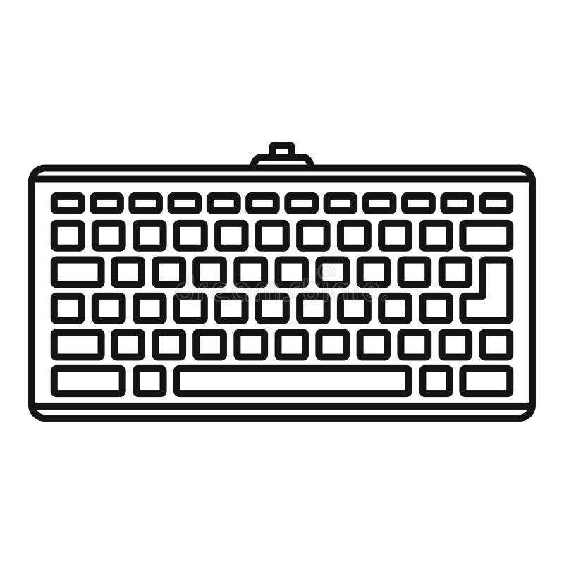 Smart Keyboard Icon, Outline Style Stock Vector - Illustration of ...