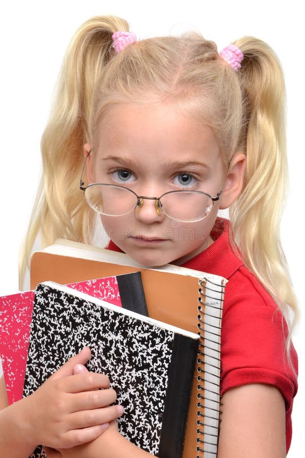 Smart Kid stock photo. Image of notebooks, white, learn - 25932814