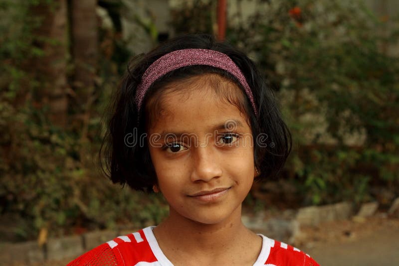 Smart and Expressive Indian Girl Stock Image - Image of portrait ...