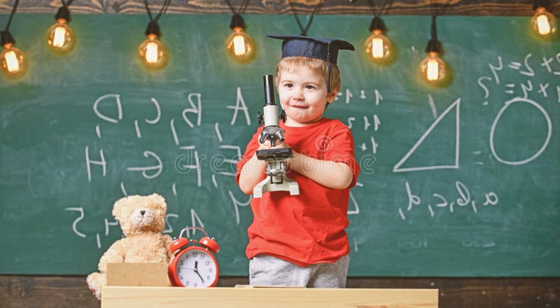 Smart Kid Concept. First Former Interested in Studying, Learning ...