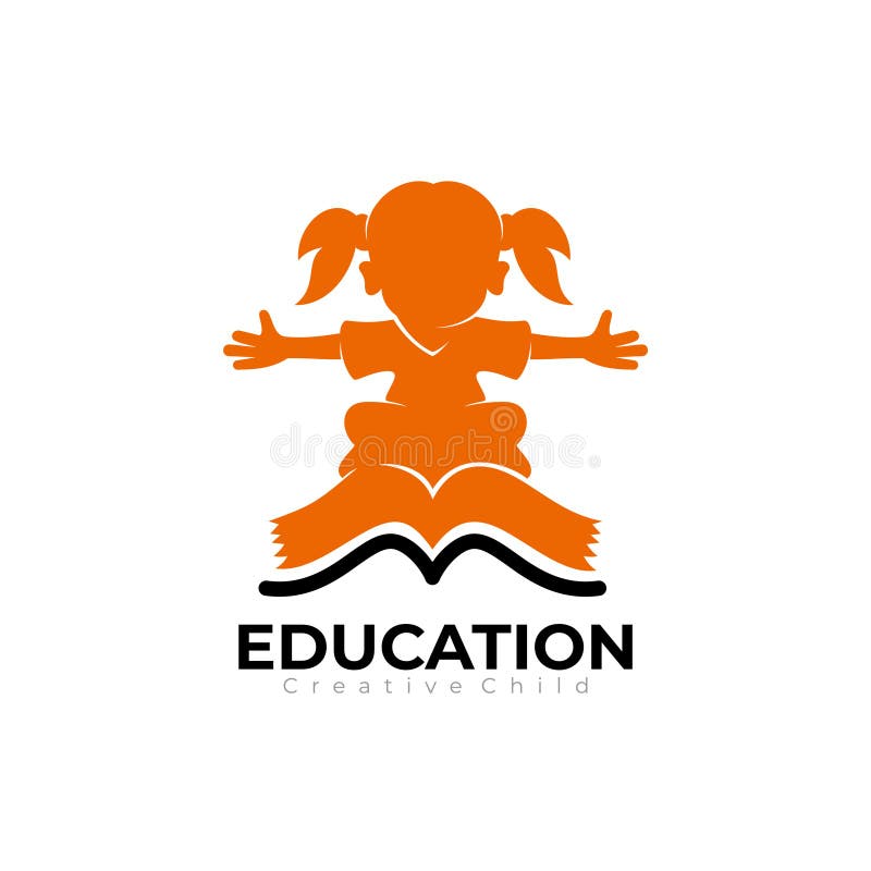 Smart Kid Logo and Student Design, Boy Girl Logo Stock Vector ...