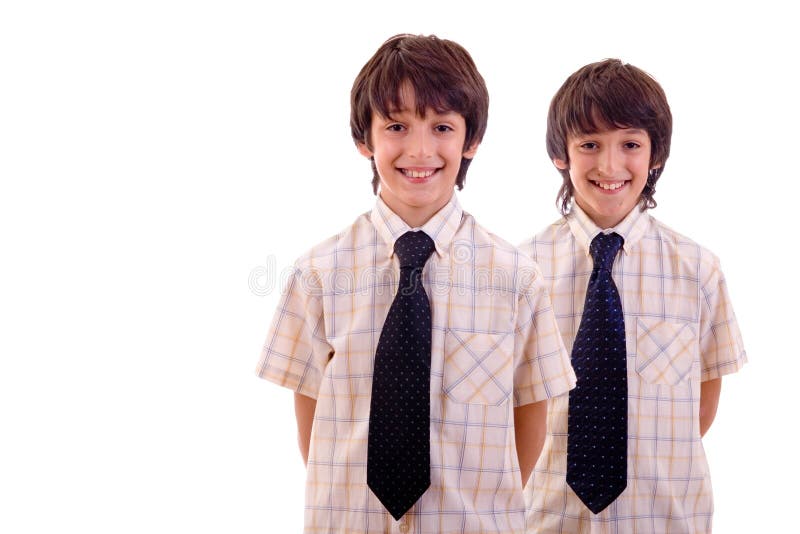 Smart Kids stock image. Image of faces, brother, isolated - 1506341