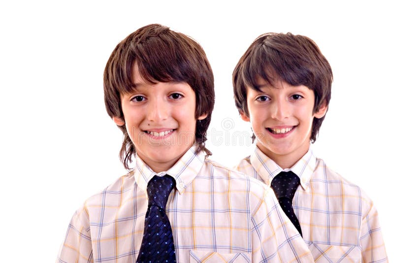 Smart Kids stock image. Image of faces, brother, isolated - 1506341