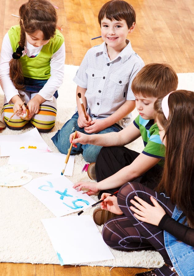 Smart kids stock image. Image of artistic, preschool - 22059883