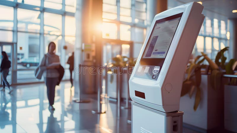 Smart Kiosks Automated Transactions an Interactive Stock Illustration ...