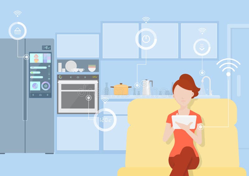 Smart Kitchen 2 stock vector. Illustration of design - 175123669