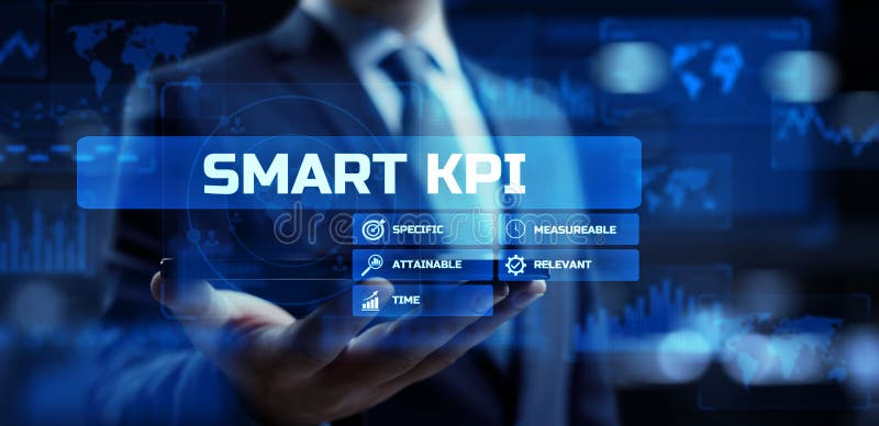 Smart KPI Key Performance Indicator Business Technology Concept. Stock ...