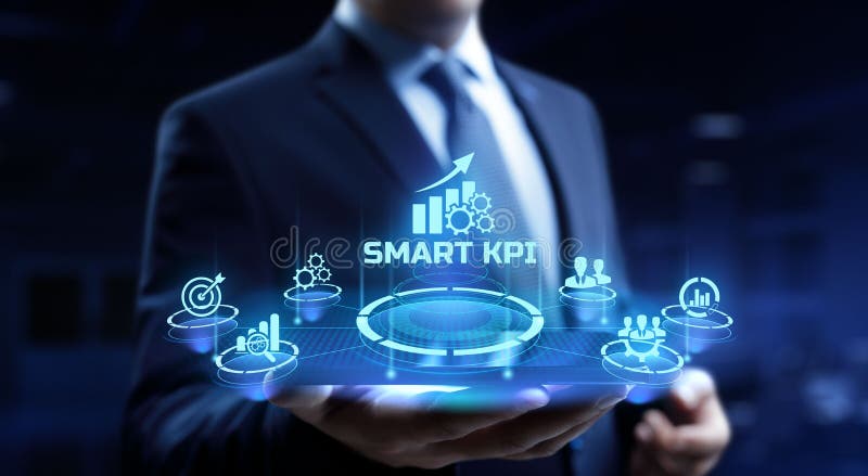 Smart KPI Key Performance Indicator Business Technology Concept Stock ...