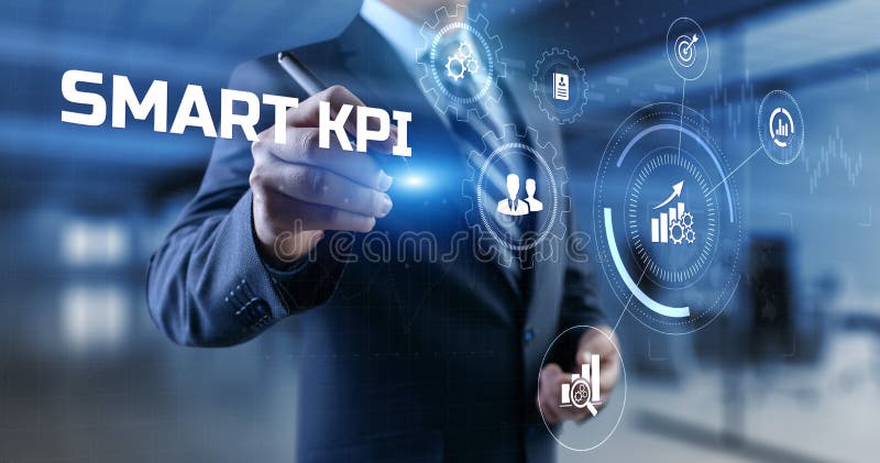 Smart Kpi Key Performance Indicator Business Technology Concept. Stock ...