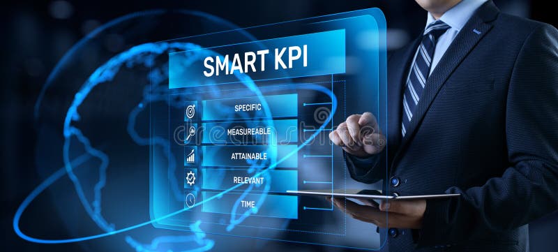 Smart KPI Key Performance Indicator Business Technology Concept on ...