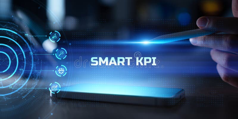 SMART KPI Performance Metrics and Goal Tracking Illustrated on a ...