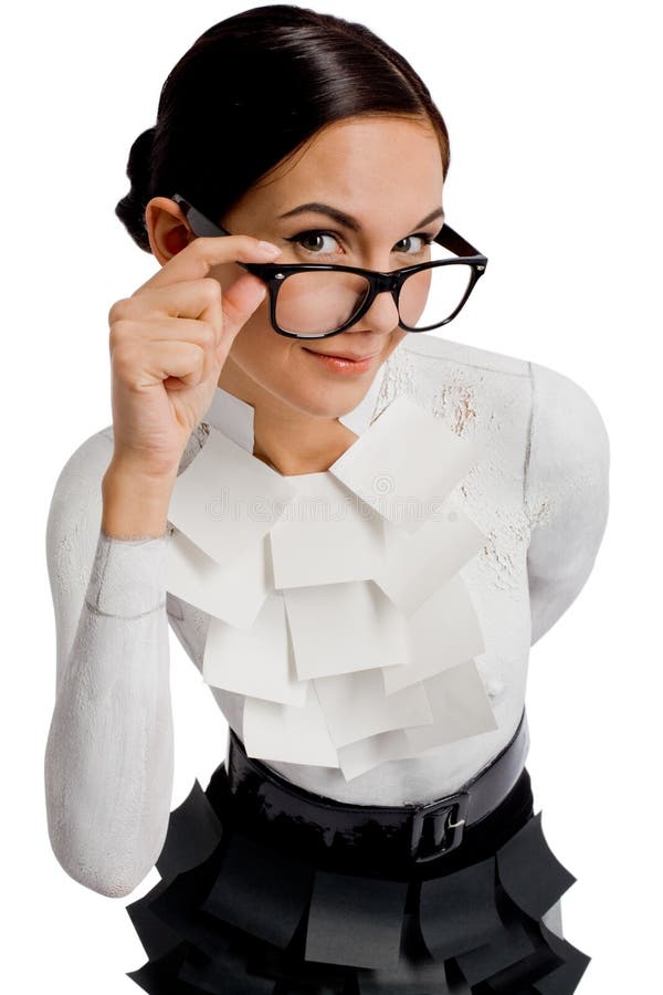 Smart lady stock photo. Image of coquette, caucasian, glance - 9714924