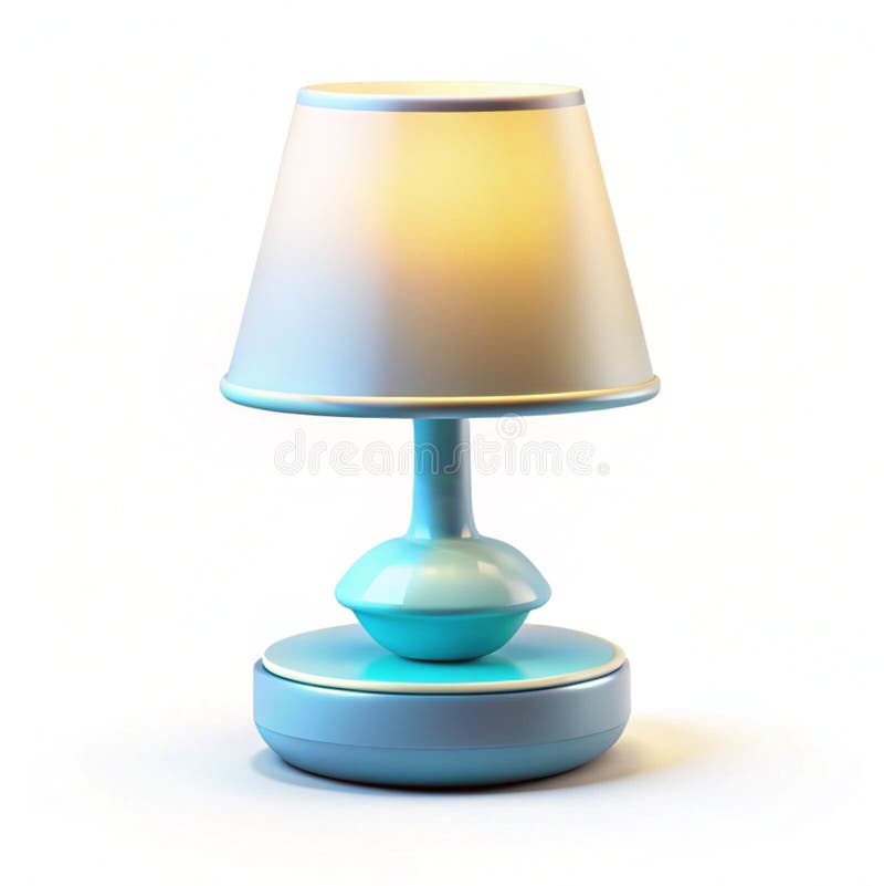 Smart lamp 3D illustration stock illustration. Illustration of chic ...