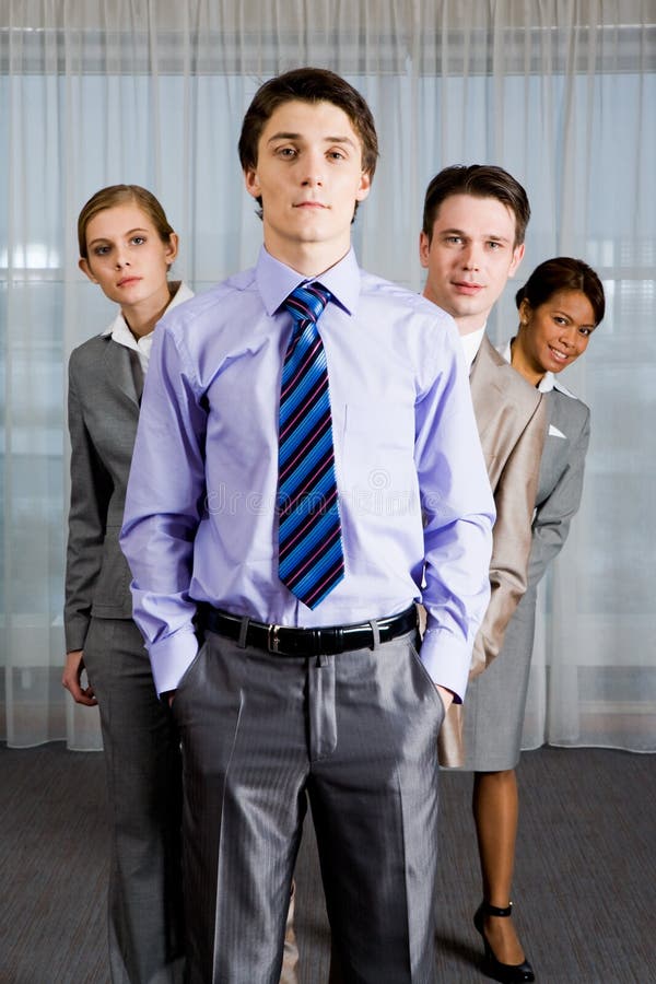 Smart leader stock image. Image of happy, front, boss - 9701477