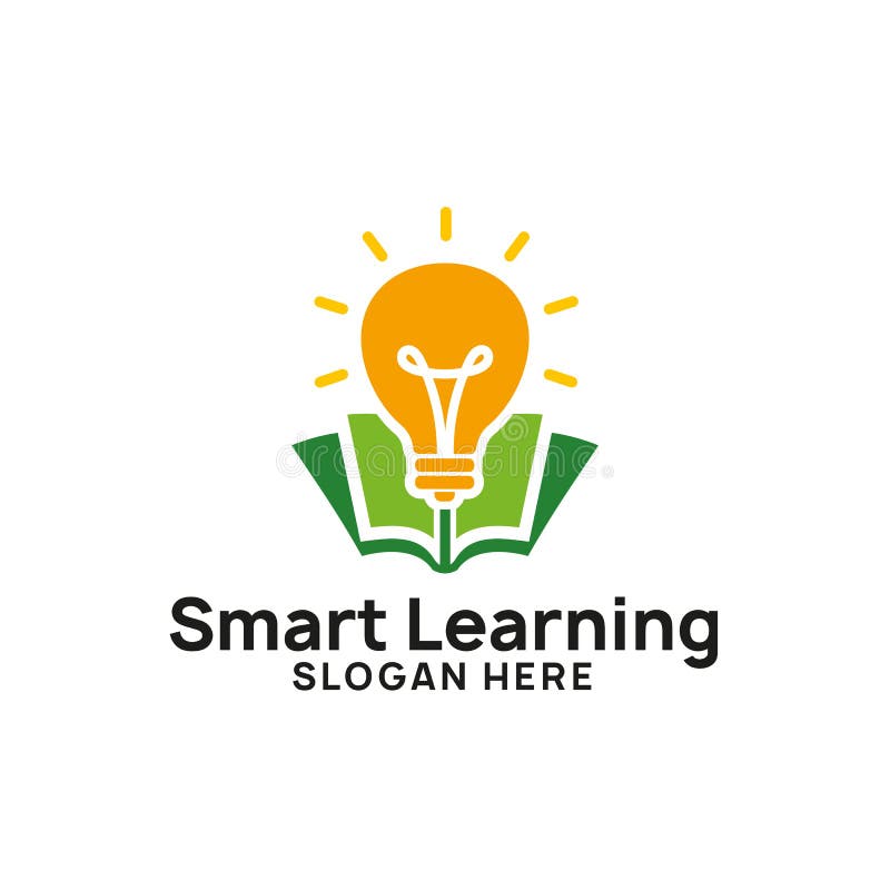 Smart Learning Logo Design Template. Bulb Icon Symbol Design Stock ...