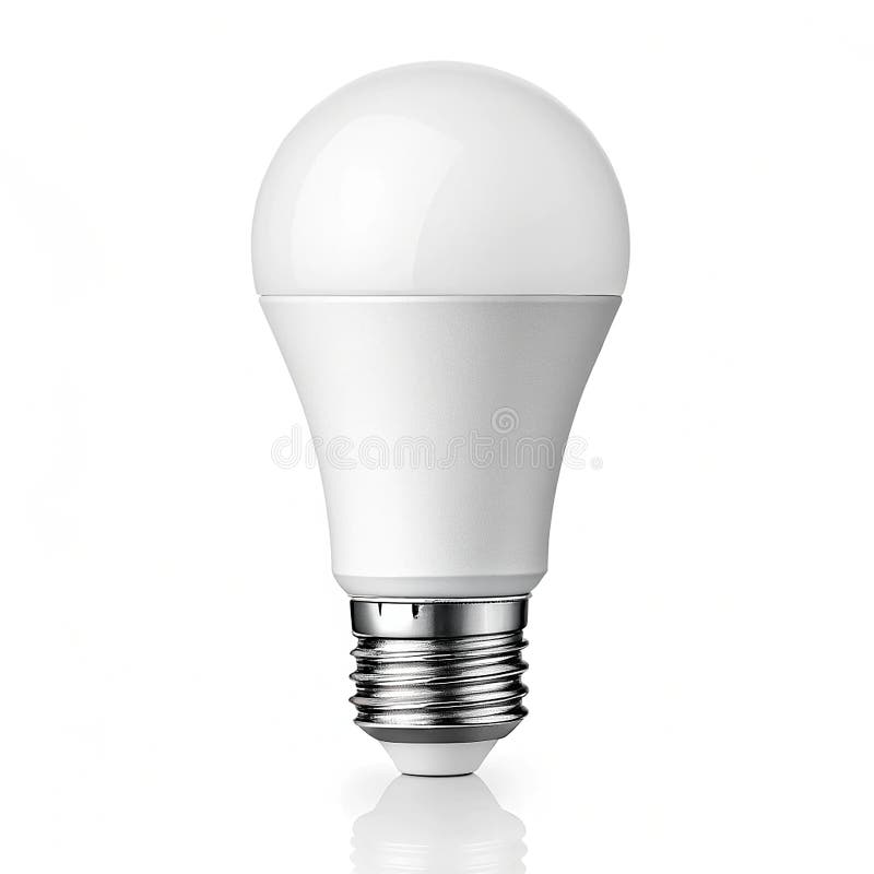 Smart LED Bulb with App Control White Background Stock Illustration ...