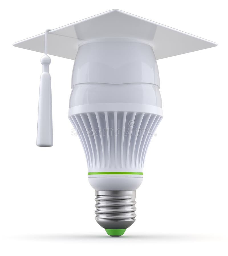 Smart led light bulb stock illustration. Illustration of innovation ...