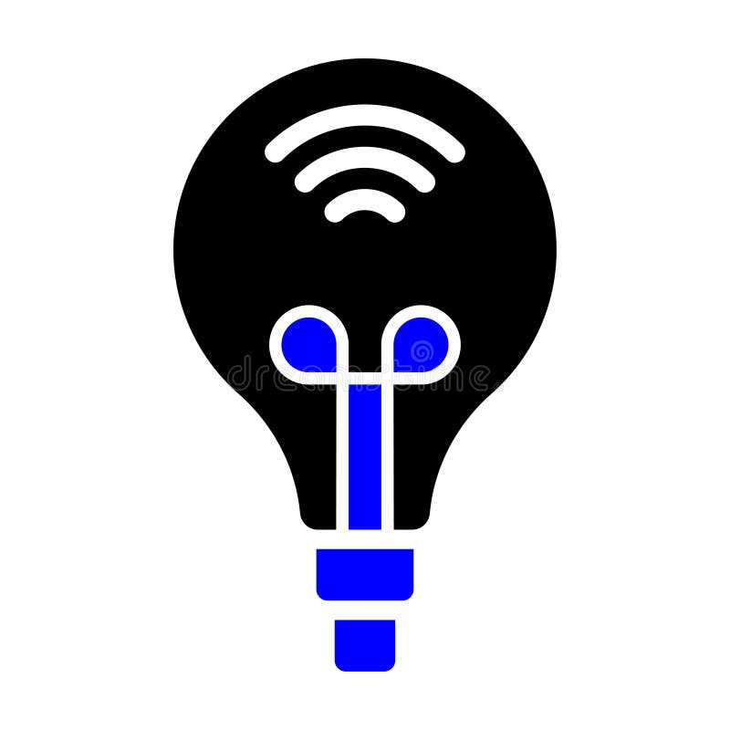 Smart Led Light Bulb Icon stock vector. Illustration of bangladesh ...