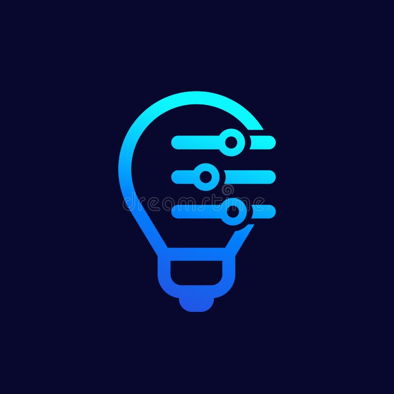 Smart Led Light Control Icon Stock Vector - Illustration of icon ...