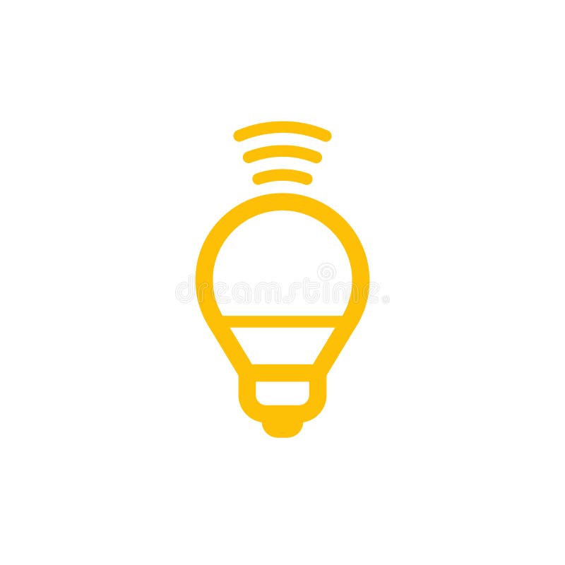 Smart led light icon stock vector. Illustration of logo - 112227277
