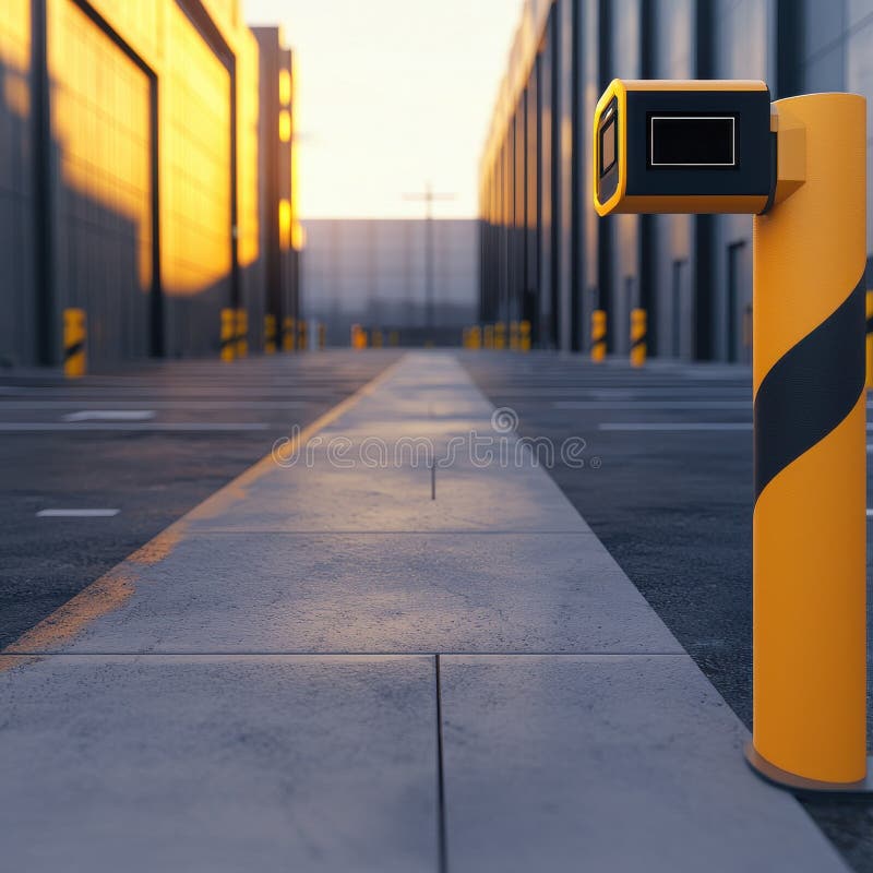 Smart License Plate Recognition System in Action Stock Image - Image of ...