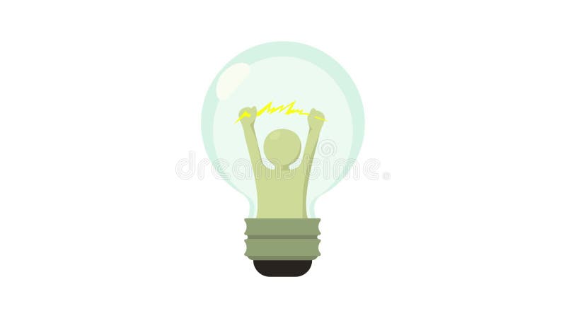Smart Light Bulb Icon Animation Stock Footage - Video of energy, house ...
