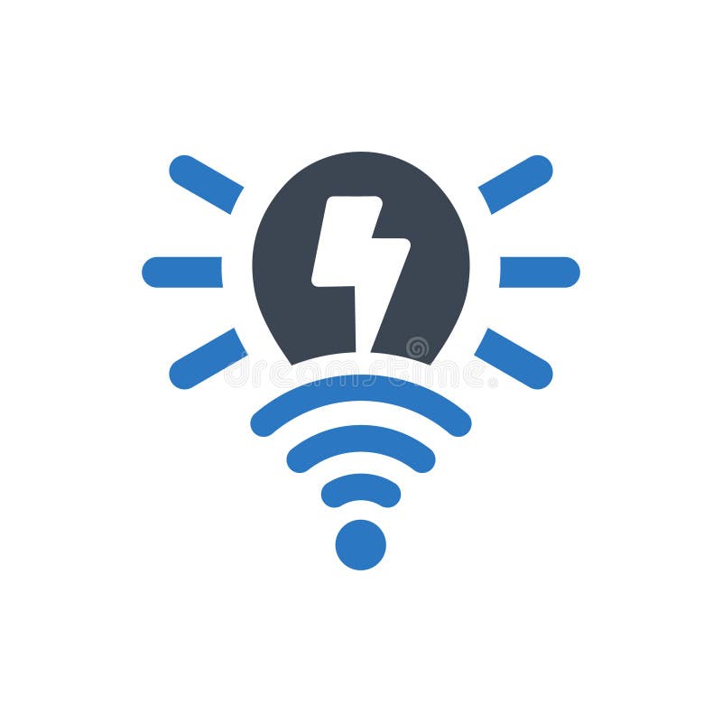 Smart Light Icon Vector from Smarthome Concept. Thin Line Illustration ...