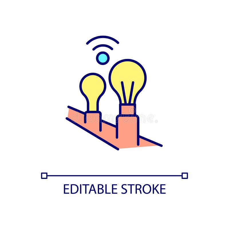 Smart Light Bulbs Icon Stock Illustrations – 355 Smart Light Bulbs Icon ...