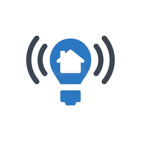 Smart light control icon stock vector. Illustration of symbol - 223751881