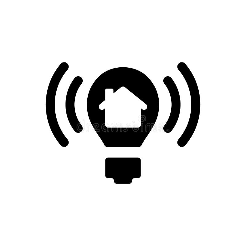 Smart light control icon stock vector. Illustration of symbol - 223751881