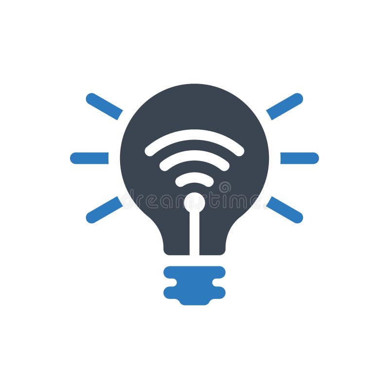 Smart light icon stock vector. Illustration of vector - 262611667