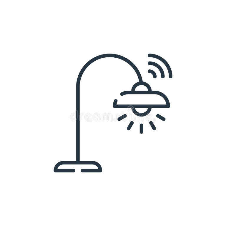 Smart Light Icon Vector from Smarthome Concept. Thin Line Illustration ...